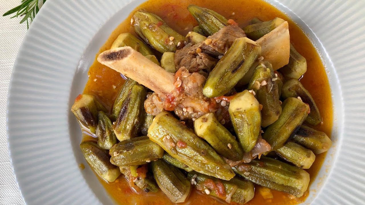 Gjelle tradicionale me Bamje dhe Mish 🥩 - YouTube