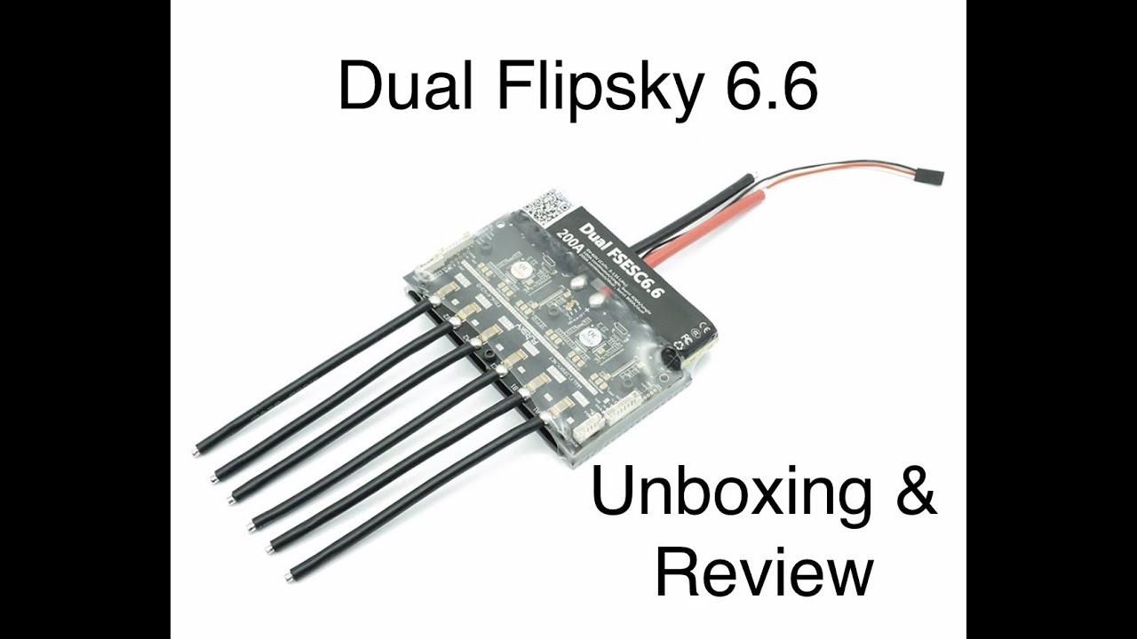 Dual Flipsky 6.6 Vesc Review - Best New Vesc? - YouTube