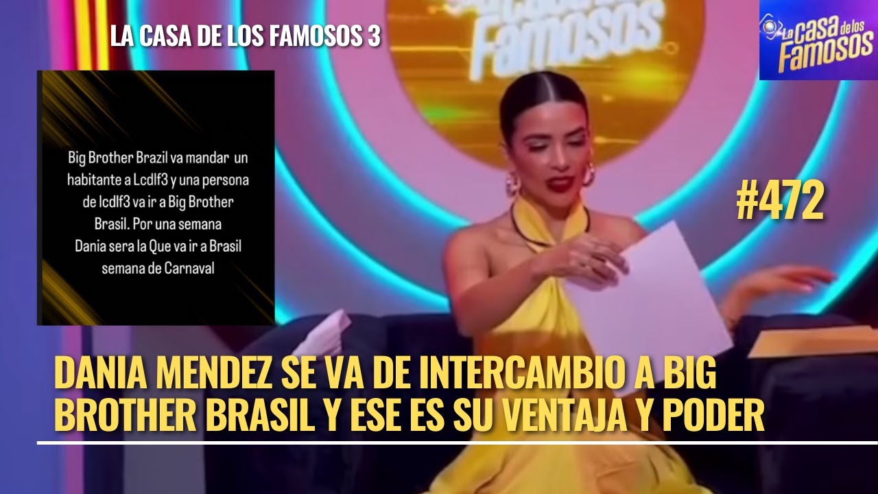 DANIA MENDEZ SE VA DE INTERCAMBIO A BIG BROTHER BRASIL Y ESA ES SU ...