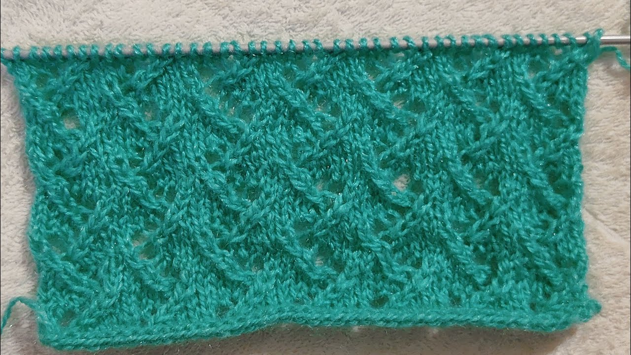 Beautiful Zig zag knitting 🧶 pattern for all projects बहुत खूबसूरत ज़िग ...
