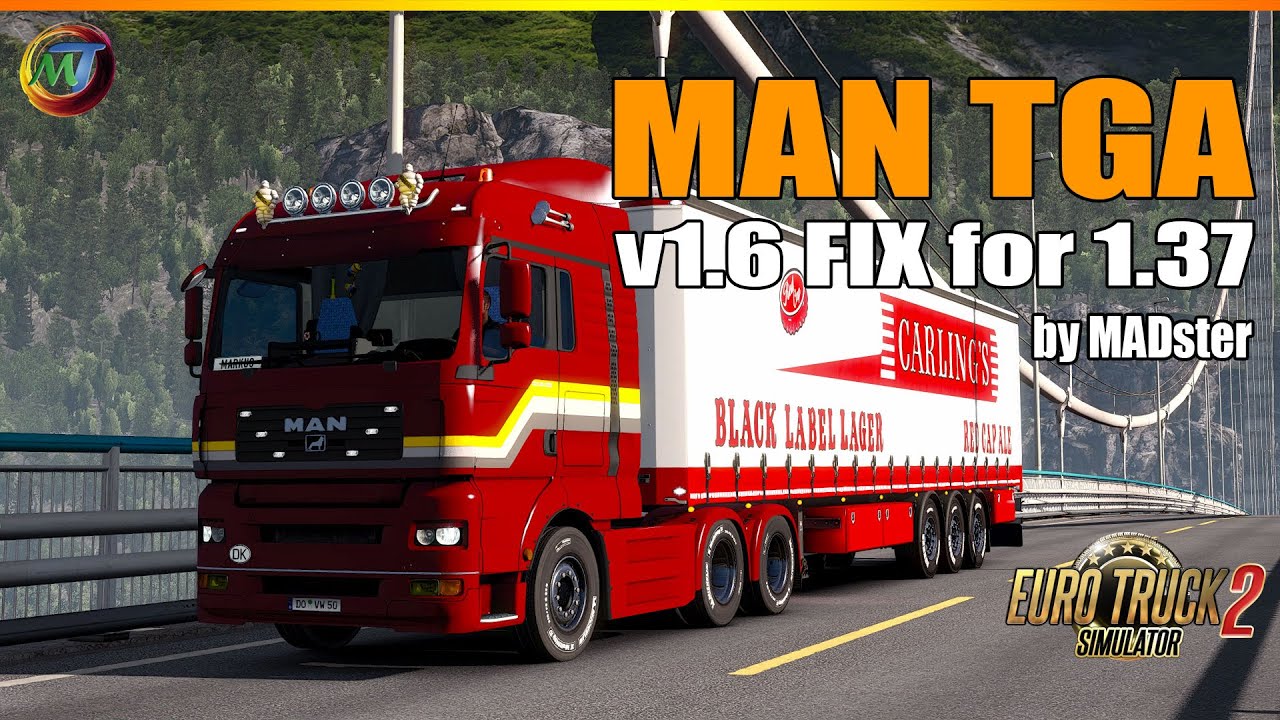 ETS2 MODS - MAN TGA v1.6 FIX for 1.37 by MADster [ETS2 1.37] Old Skool ...