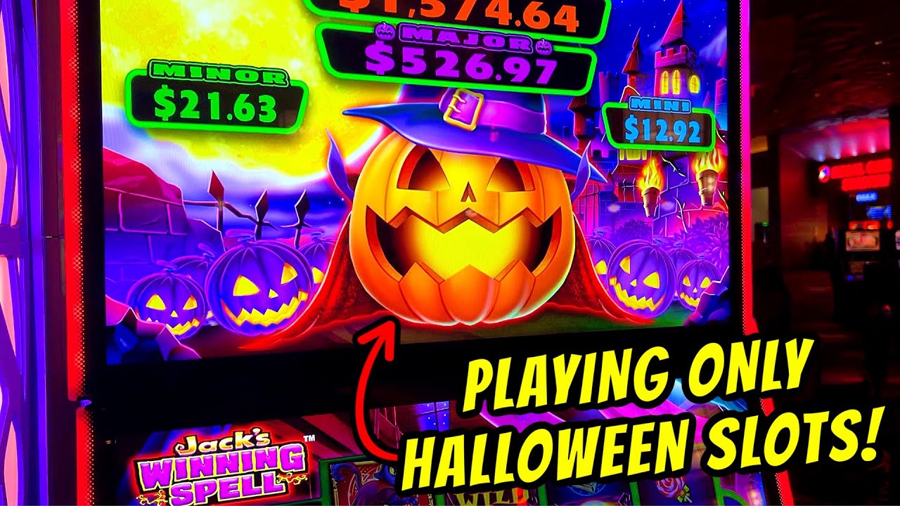 I Bet Over $250 On ONLY Halloween Slot Machines In Las Vegas.. AND THIS ...