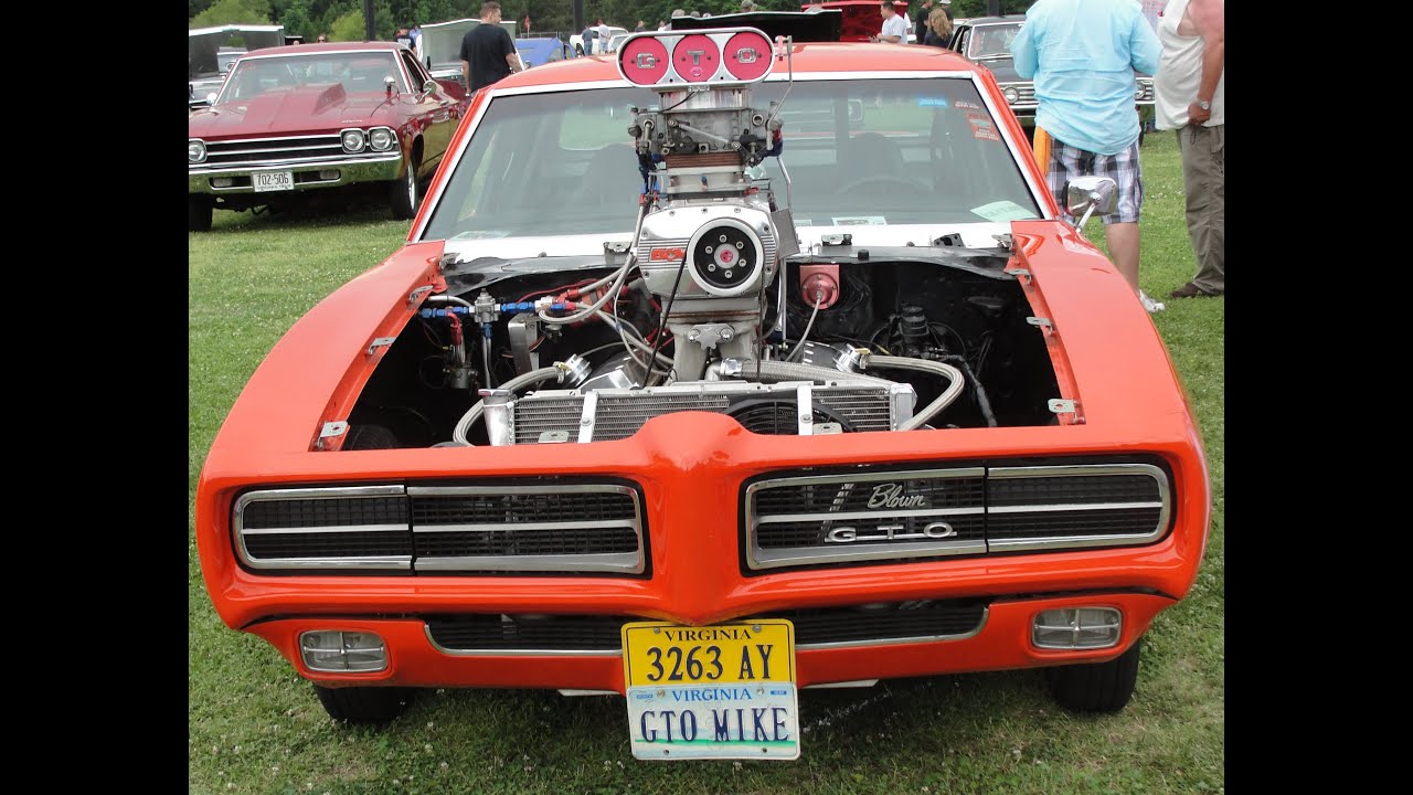 KILLER 69 PRO STREET GTO JUDGE * TWIN BLOWERS 2-4's START UP RIDE BY ...