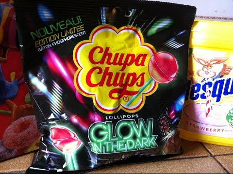 Chupa Chups Lollipops Glow in the dark - Produit Espagnol.