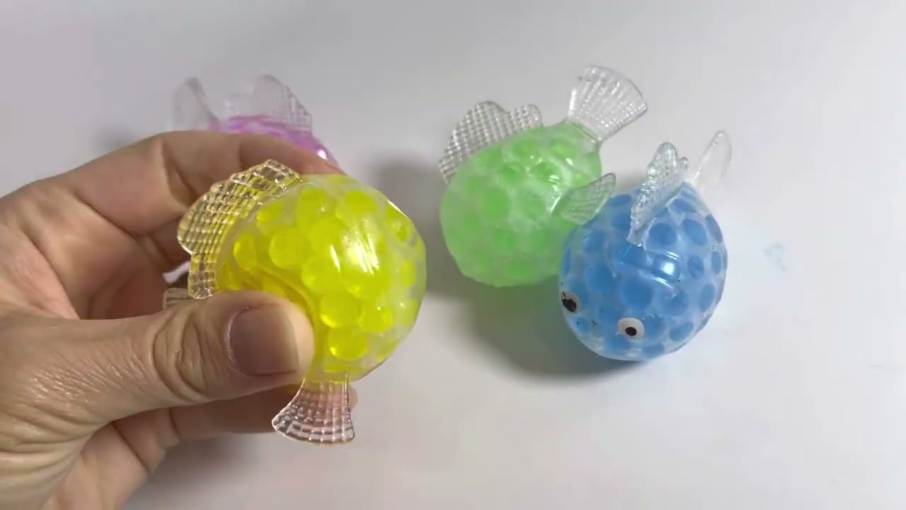 Water bead fish fidget toys - YouTube