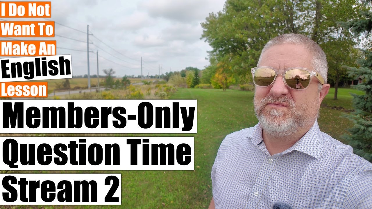 Members-Only Question Time Stream 2 for I Don't Want To! - YouTube