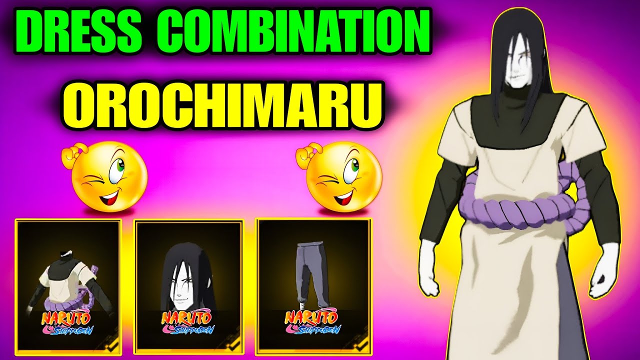 OROCHIMARU BUNDLE DRESS COMBINATION FREE FIRE | DRESS COMBINATION FREE ...