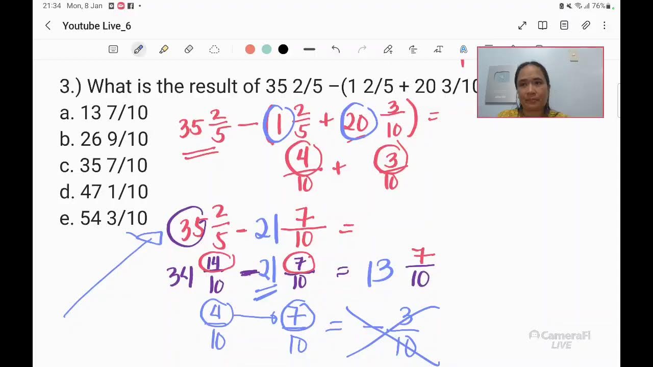 SolvingMath with Leonalyn's broadcast - YouTube