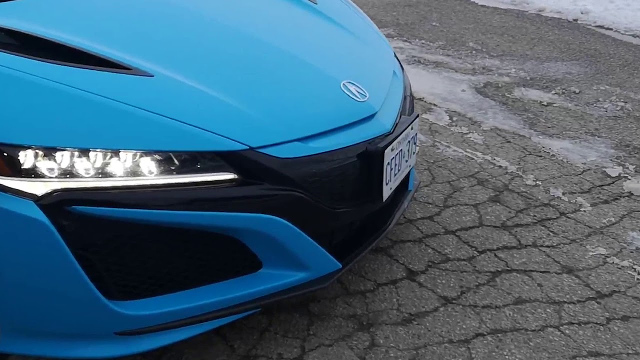 New Acura NSX Wrapped in satin light blue! - YouTube