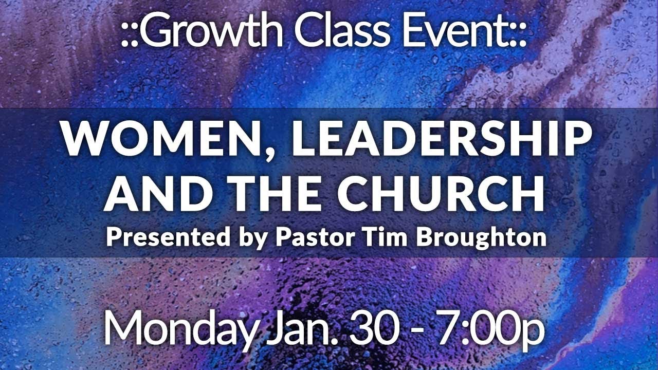 Women, Leadership and The Church - Tim Broughton - YouTube