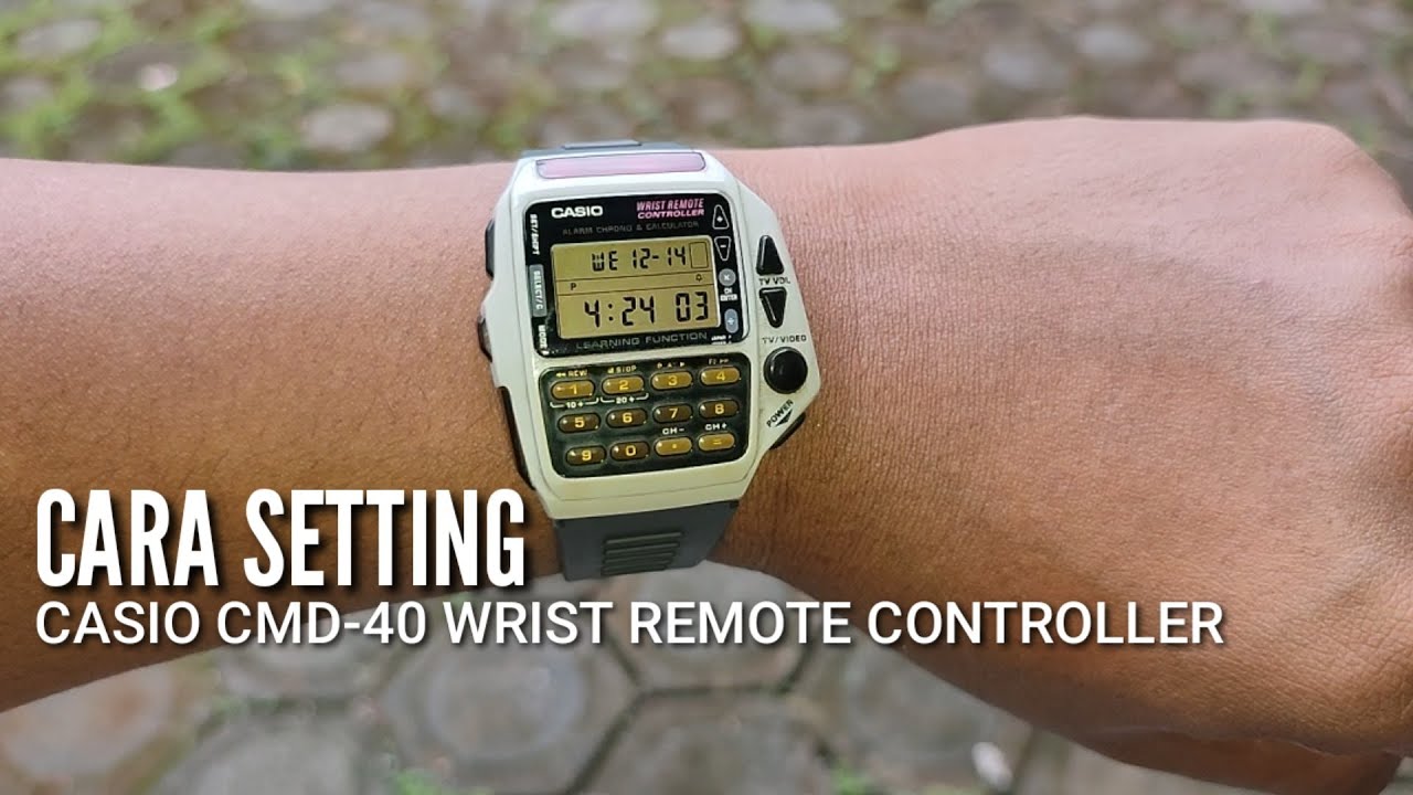 Jam tangan Vintage CASIO CMD-40 WRIST REMOTE CONTROLLER Review dan cara ...