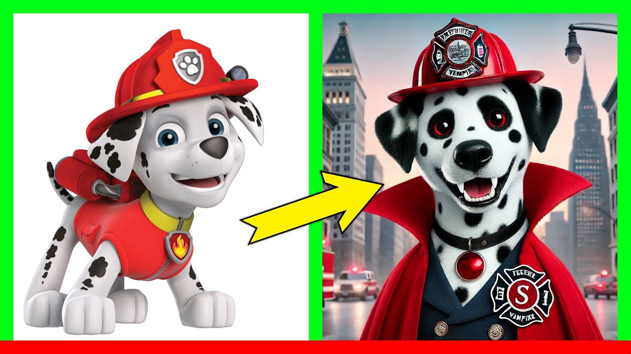 Paw Patrol as VAMPIRES | AI STICKMAN - YouTube