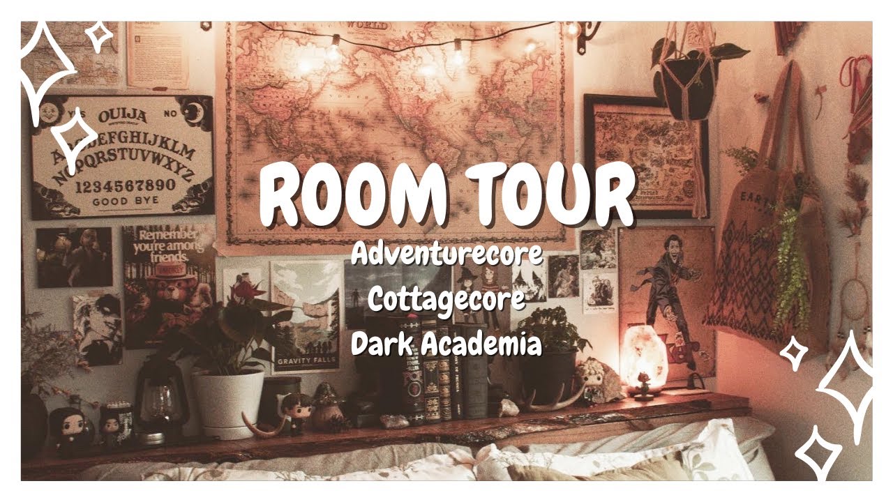 Room Tour Speed Run (Adventurecore/Cottagecore/Dark Academia Inspired ...