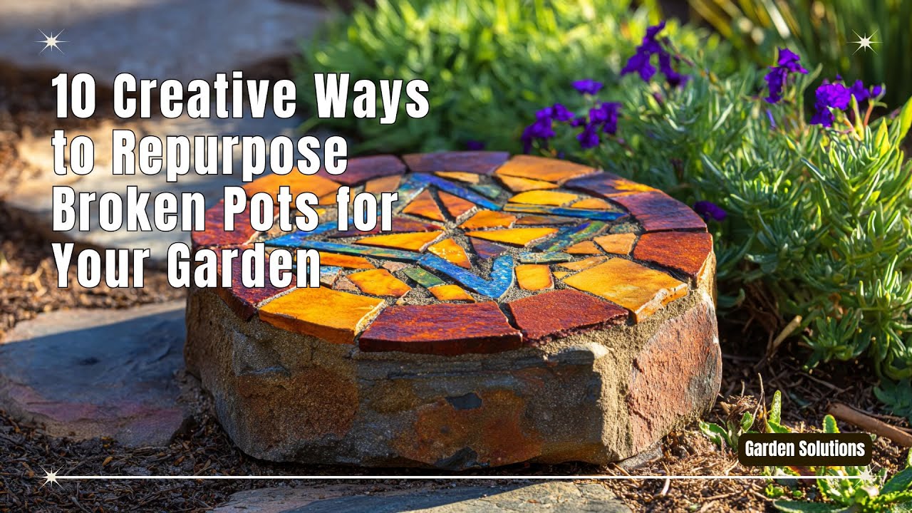 10 Creative Ways to Repurpose Broken Pots for Your Garden - YouTube