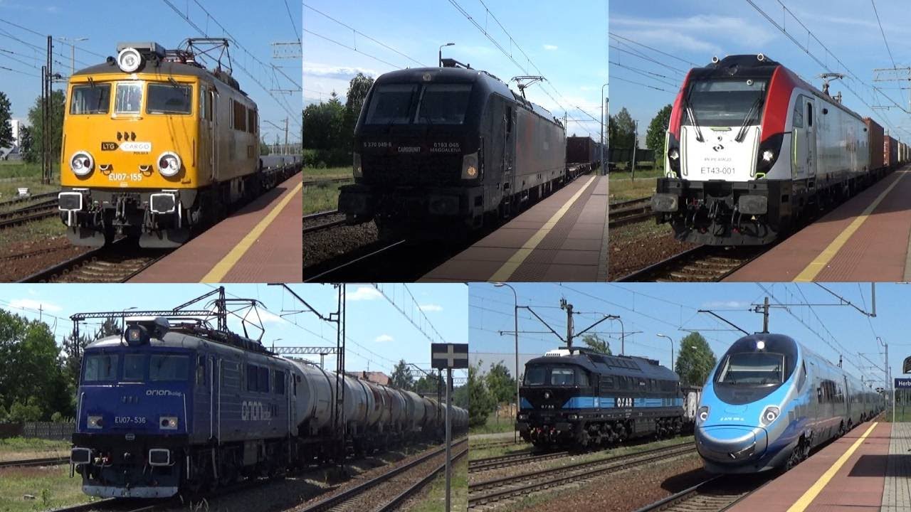 Pociągi Herby Stare | ET43-001 ,,Solidarność'', EU07-155 LTG, EU07-536 ...