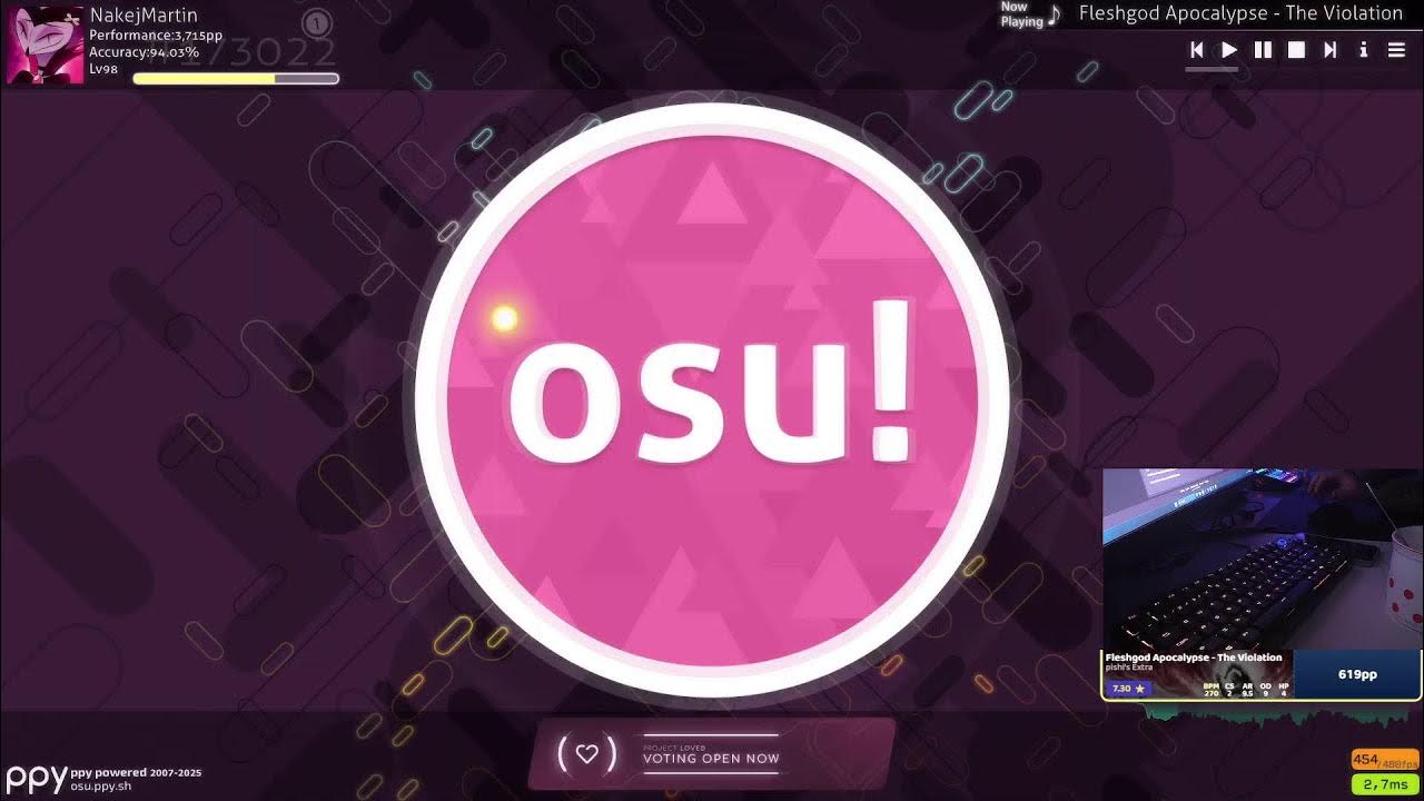 Osu! trying new keyboard - YouTube