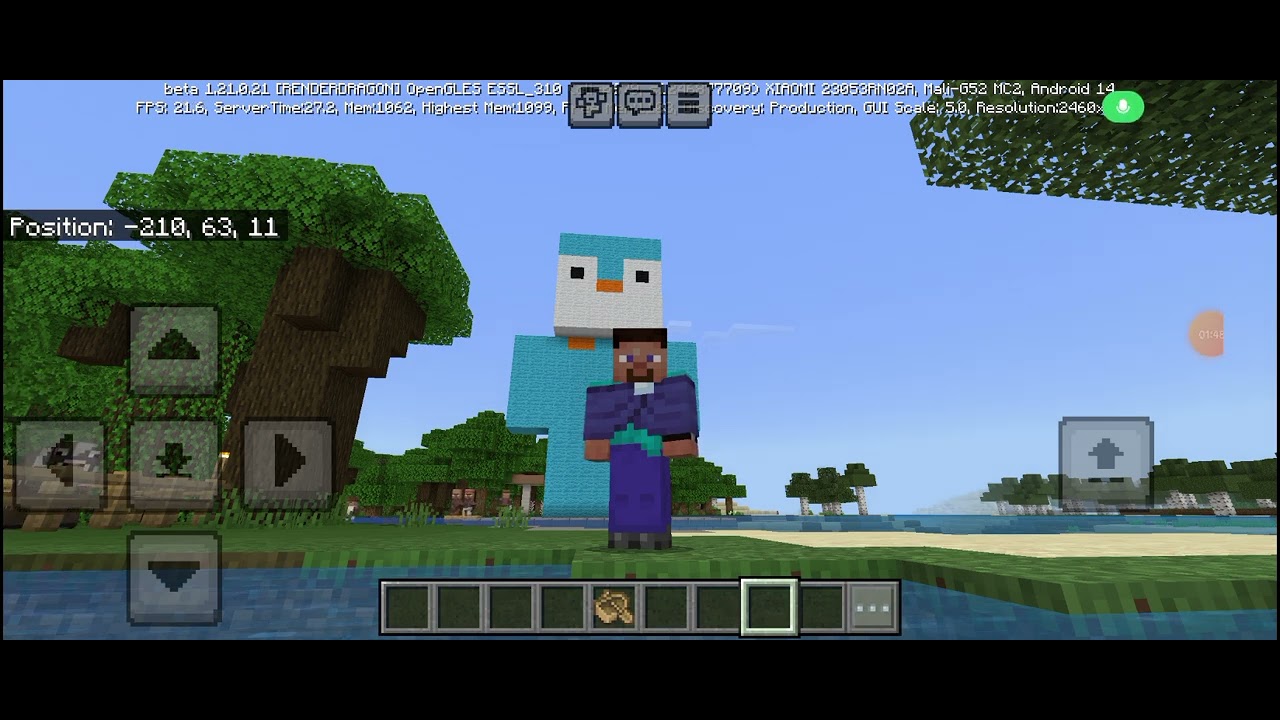 Minecraft I'm going to statue of iShoya - YouTube