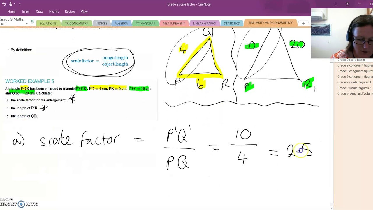 Grade 9 scale factor - YouTube