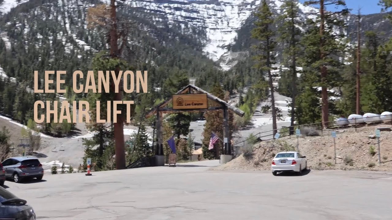 Come Ride With Me On The Lee Canyon Chair Lift In May! - YouTube