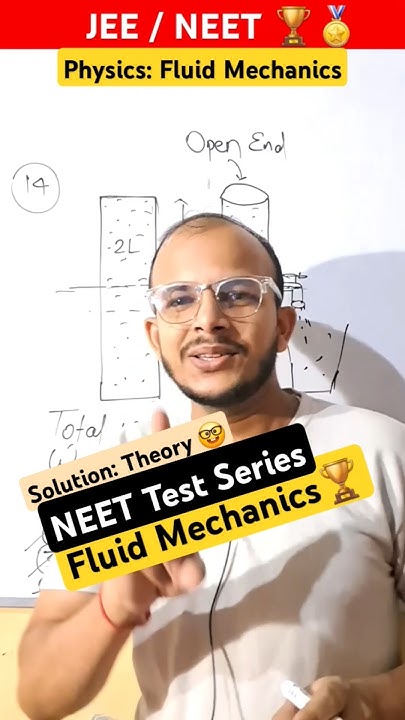 🔥कितना पानी गिरेगा ? Fluid Mechanics Class 11 properties of Fluids #neet #jee #shorts #science # ...