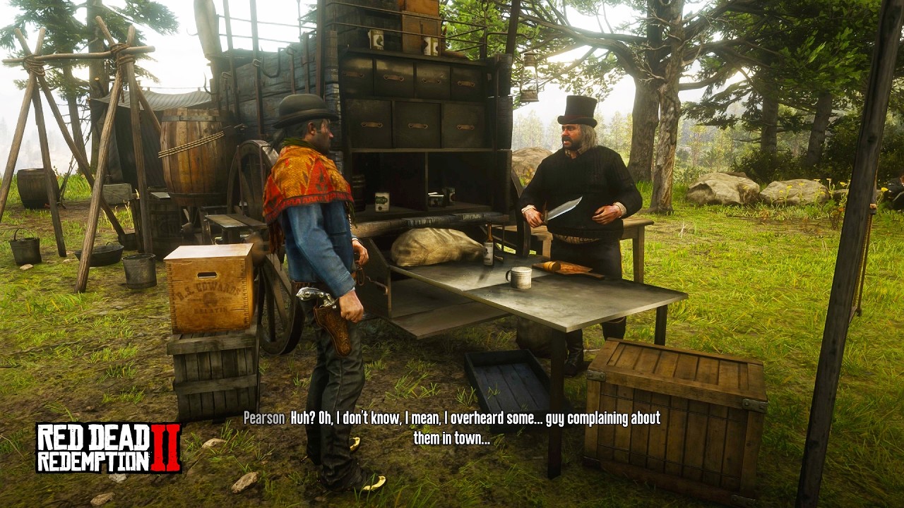 Pearson Gives Javier A Tip About Watson's Cabin Home Robbery | RDR2 ...