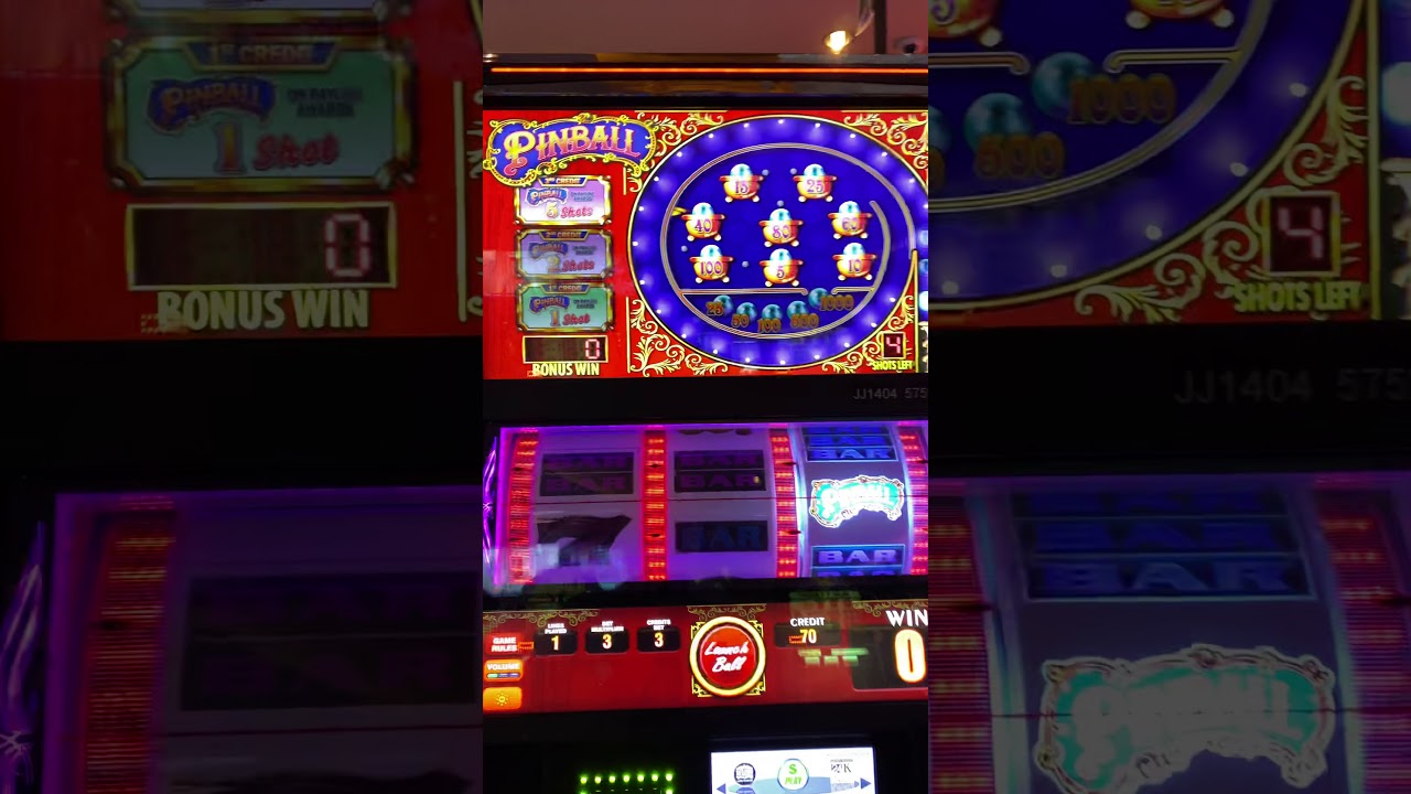 Hand pay Pinball Slots 5 pulls Lake Charles gambling - YouTube