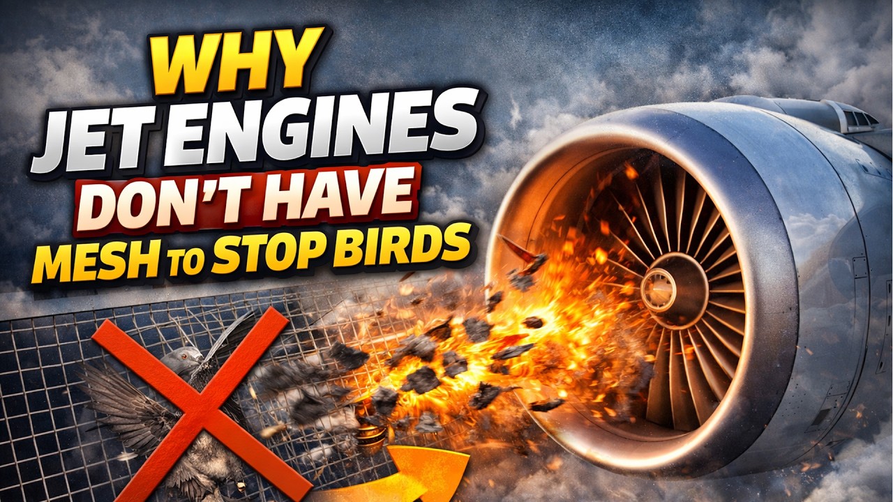 Why Jet Engines Don’t Have Mesh to Stop Birds 🛩️ | Bird Strike ...