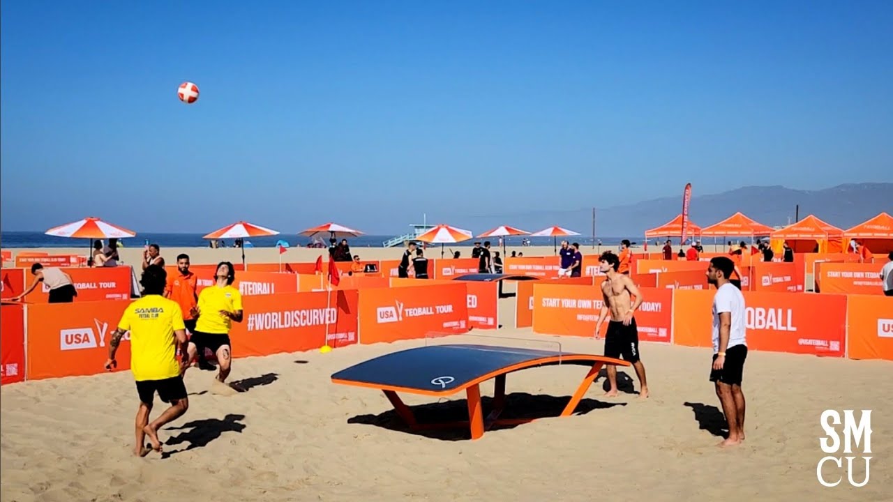 Teqball Tournament at Santa Monica Beach - YouTube