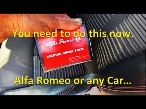 Alfa Romeo Giulietta Locking Wheel Nut Action Required Now - YouTube