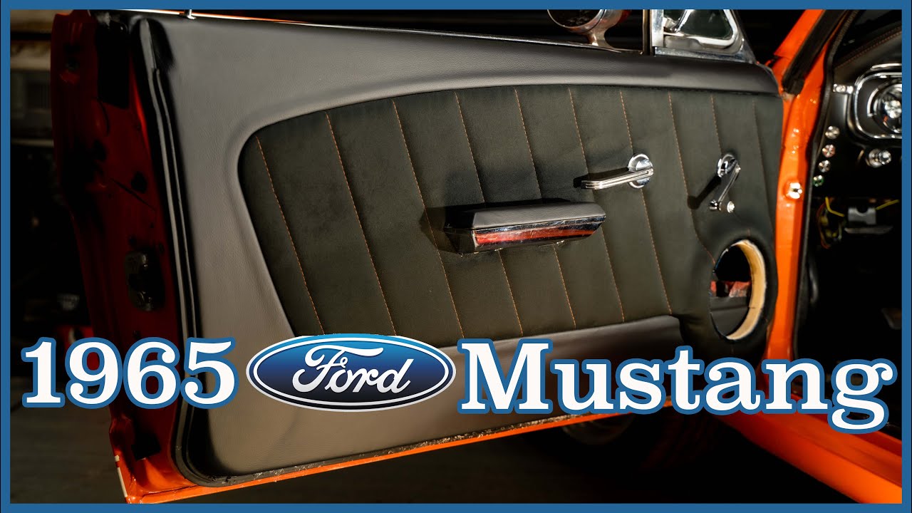 1965 Ford Mustang Door cards, covered in leather. - YouTube