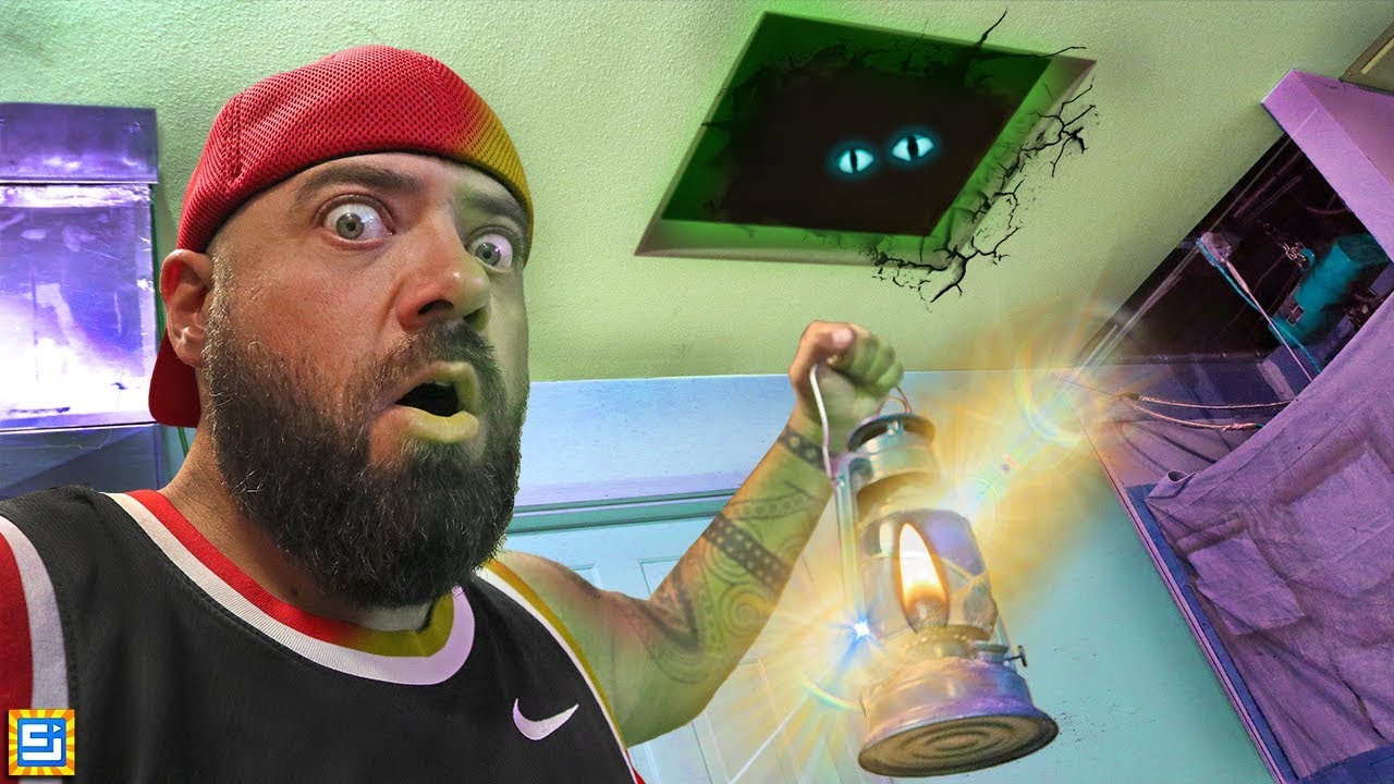 LOST FOR 24 HOURS INSIDE THE HACKER HOUSE! MYSTERY MONSTER OR HACKER ...