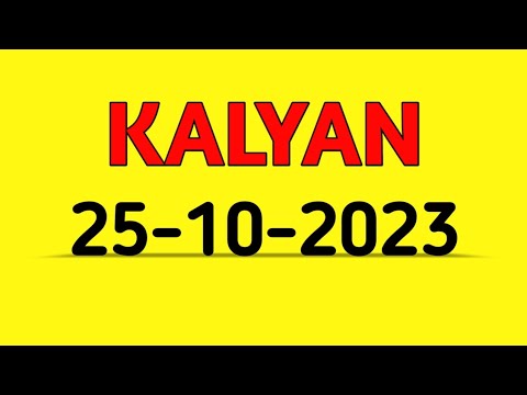 Kalyan 25-10-2023 | Kalyan matka | Kalyan otc | Kalyan chart | Kalyan ...