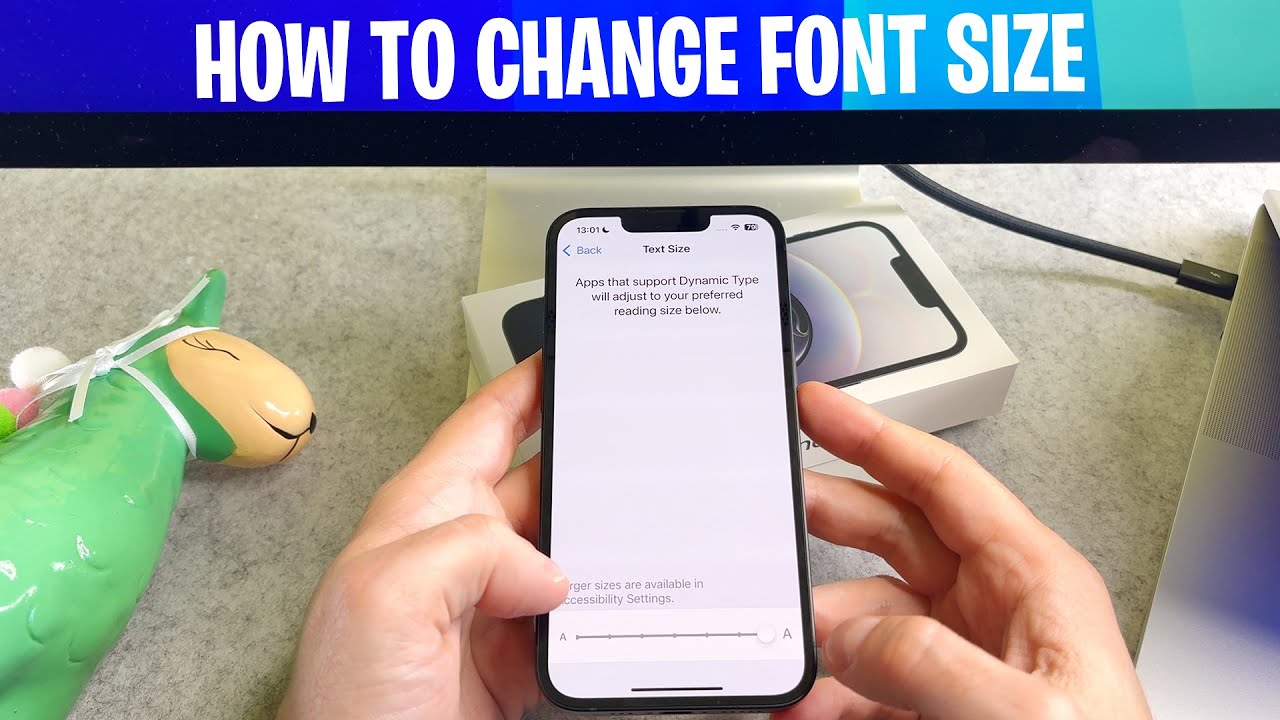 How To Change Font Size On iPhone 16e - YouTube