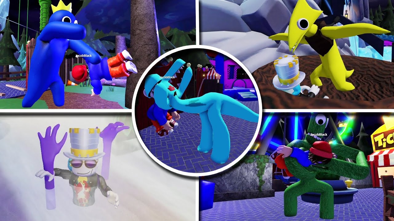 Rainbow Friends: Chapter 2 - All 3rd Person Jumpscare (Behind The ...