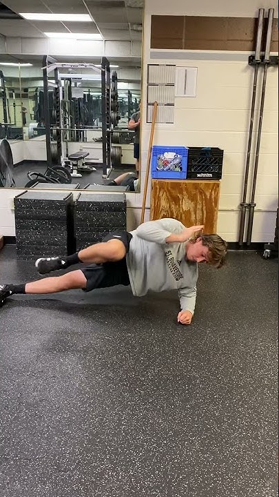 SIDE PLANK (KNEE TO ELBOW) - YouTube