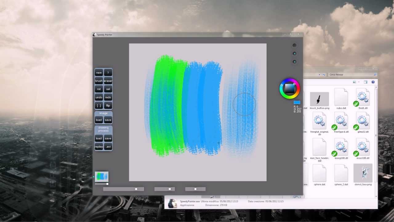 SpeedyPainter usage demo - drawing some lines - YouTube