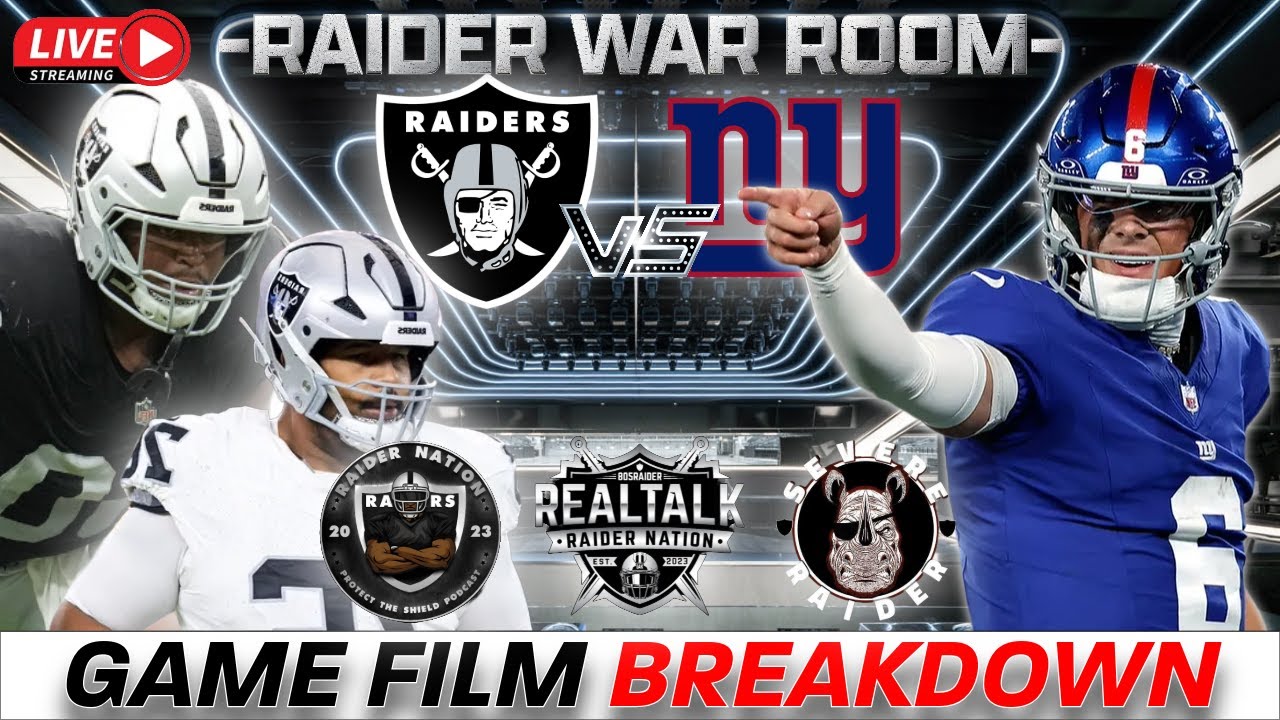 🚨LIVE -RAIDER WAR ROOM- #RAIDERS ROOKIE see's more OPPORTUNITY ...