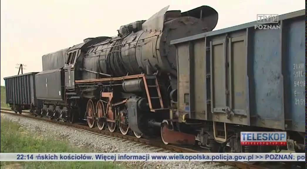 Transport parowozu Ty51 do Poznania - YouTube