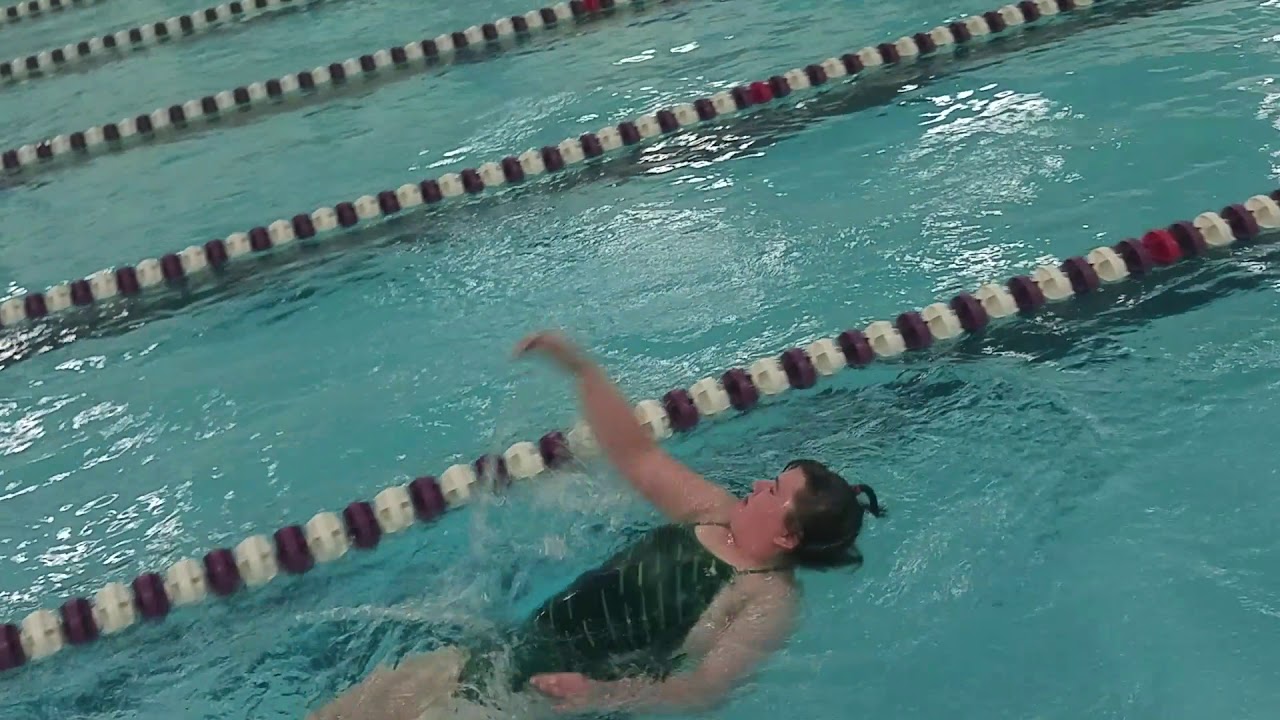 Madison Potter swimming in special olympics meet - YouTube