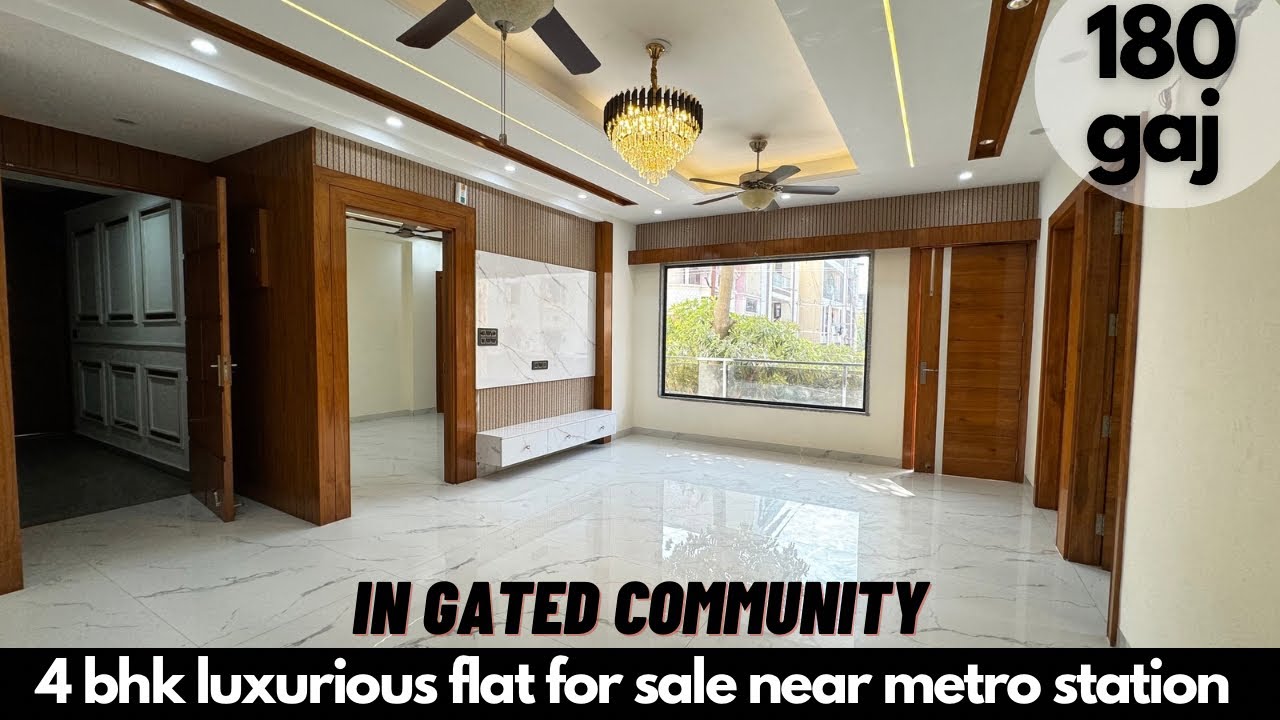 4 bhk flat for sale in vaishali ghaziabad||4bhk in gated community में मेट्रो स्टेशन के पास ...