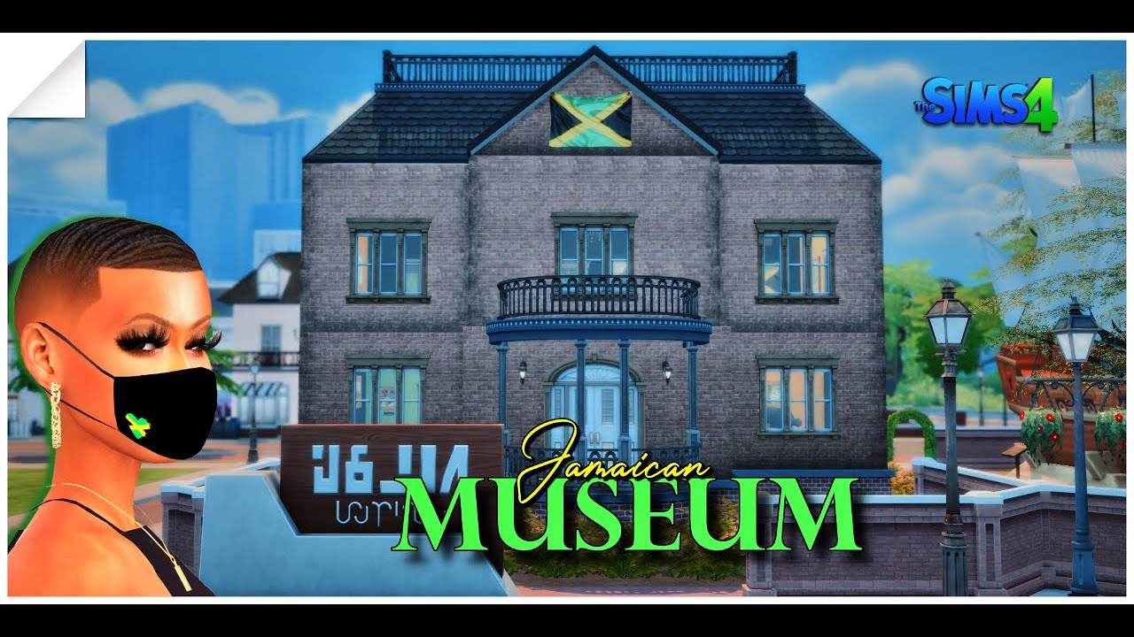 THE SIMS 4 | JAMAICAN CULTURAL MUSEUM Build| Tray + CC Folder - YouTube