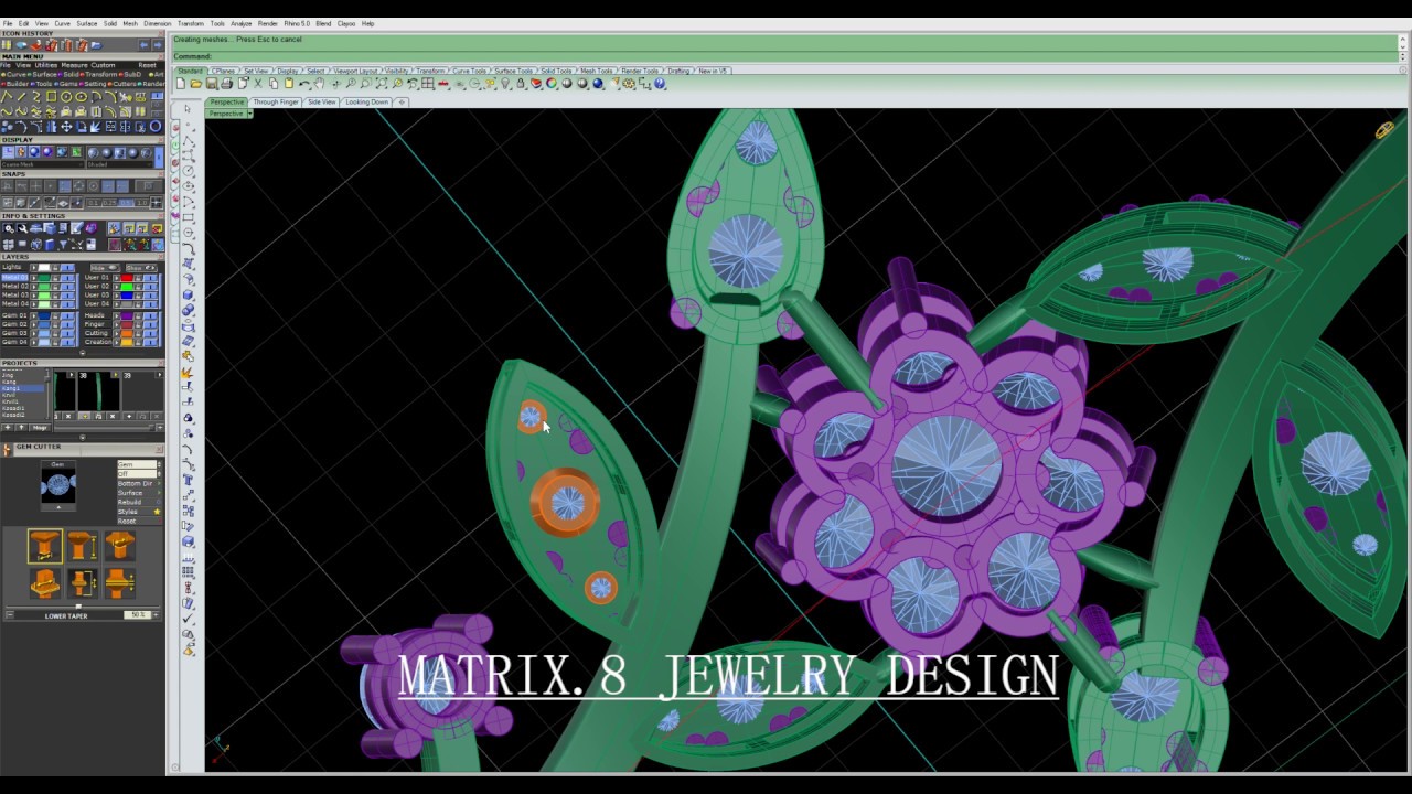 How to make jewelry design bracelet flower from MATRIX.9. part.3 - YouTube