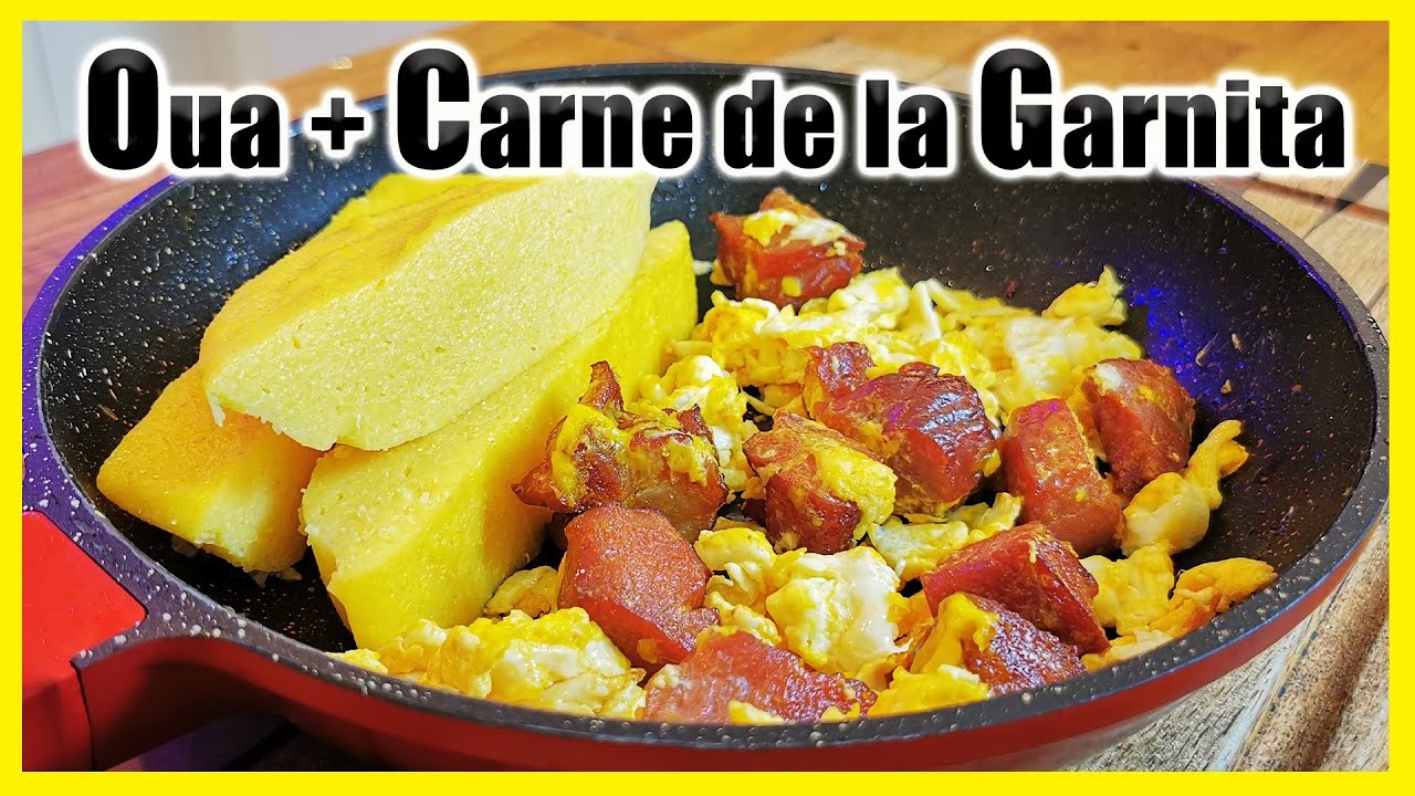 Omleta sau Oua Zdrente cu Carne de la Garnita - Omleta cu Afumatura ...