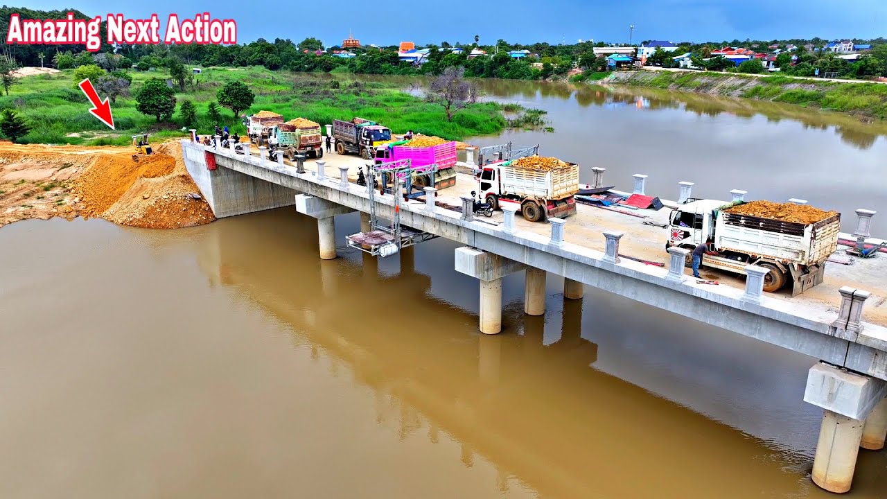 People Get New Bridge Across The River Almost Done | Techniques Build ...