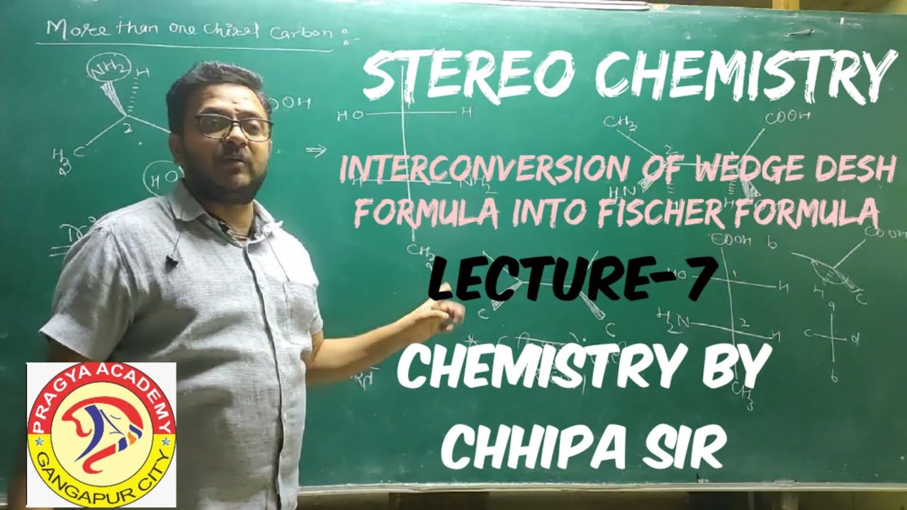 STEREO CHEMISTRY || INTERCONVERSION OF WEDGE DESH FORMULA INTO FISCHER ...