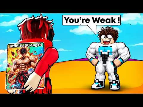 I Pretended To Be A Noob In Roblox MUSCLE LEGENDS