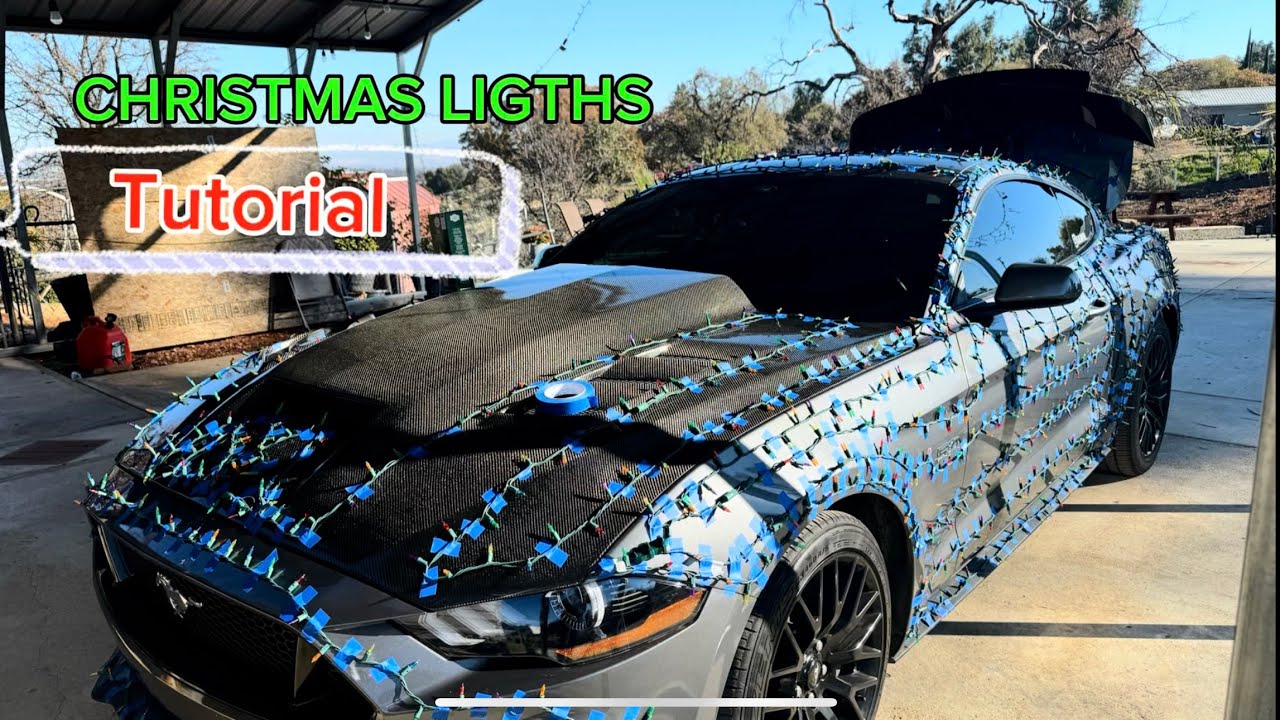 How to do Christmas lights on your car - YouTube