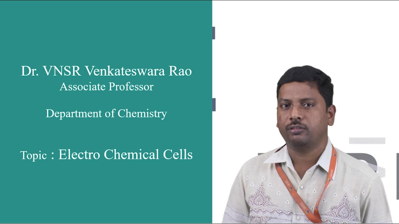 Electro Chemical Cell by Dr VNSR Venkateswara Rao |Department of ...