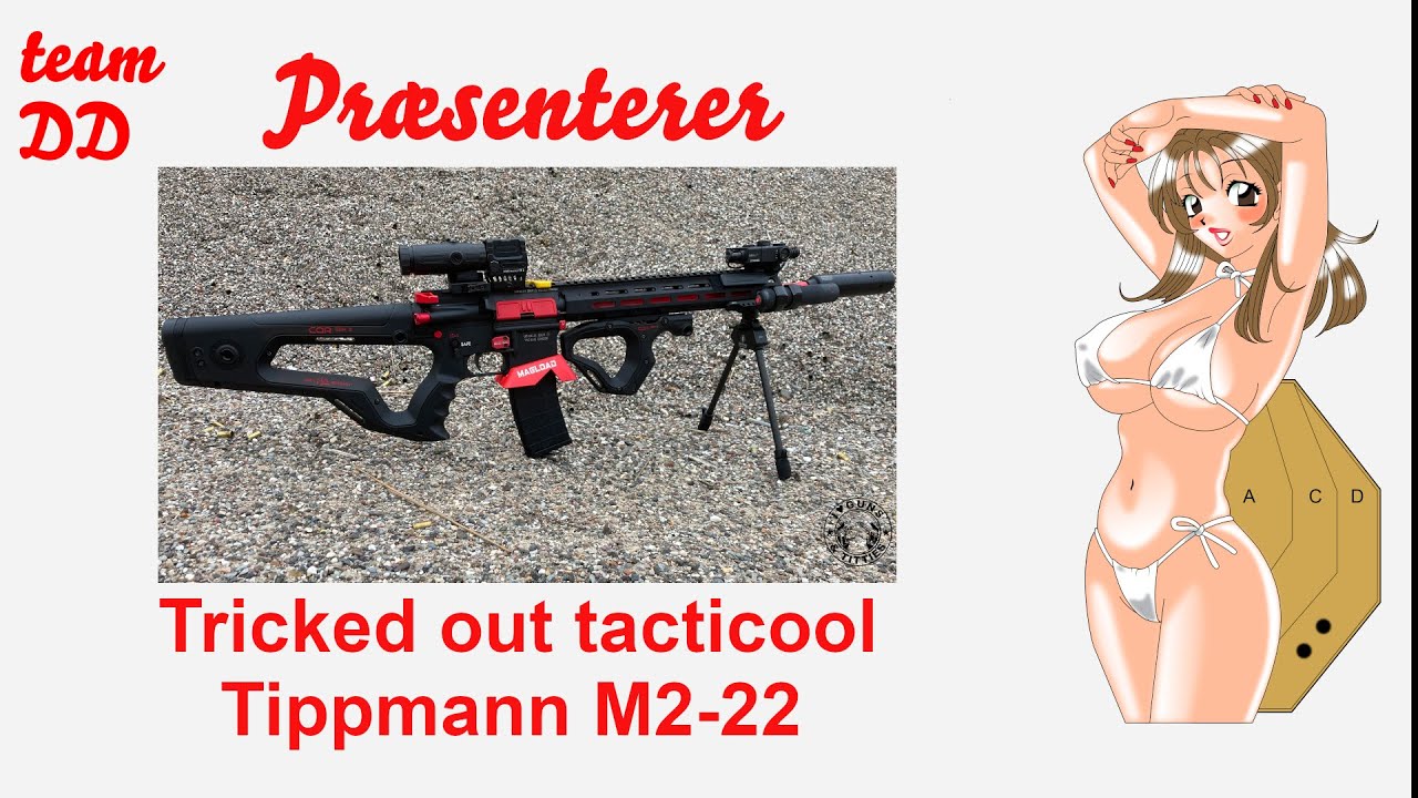Tricked out tacticool Tippmann M4-22 - YouTube