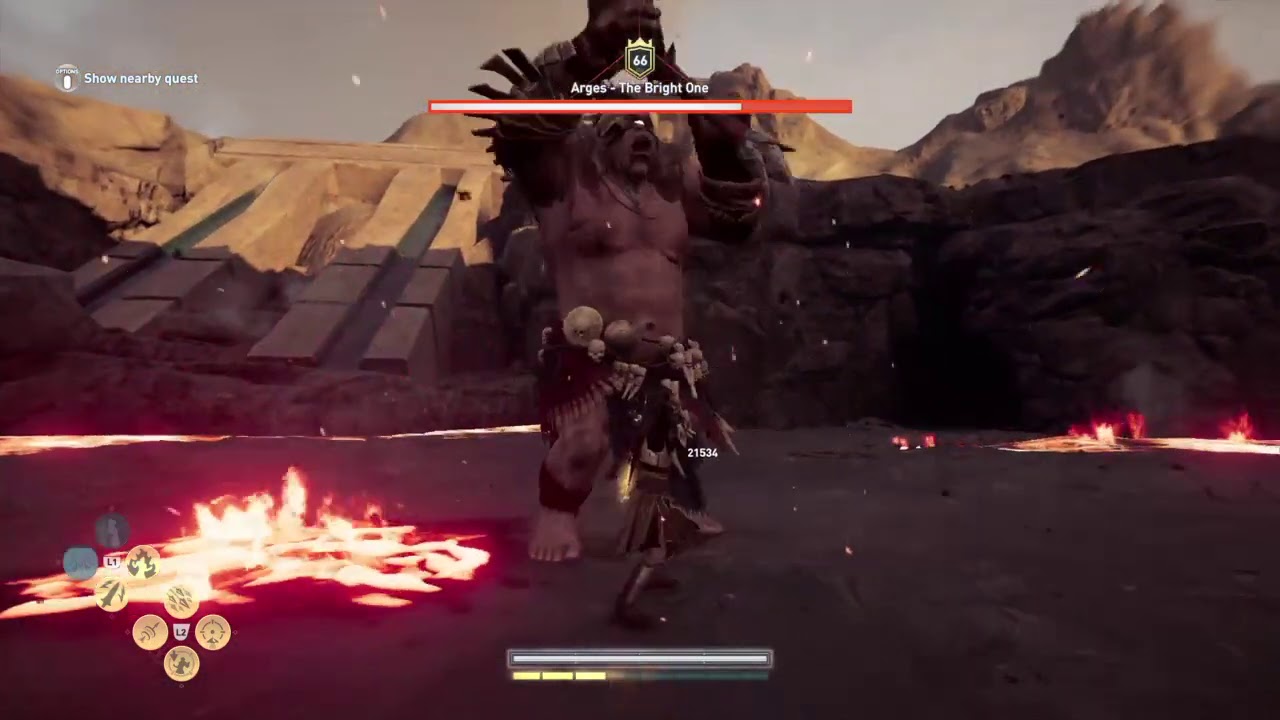 Assassin's Creed® Odyssey - vs Cyclops Arges (Hard Mode) - YouTube
